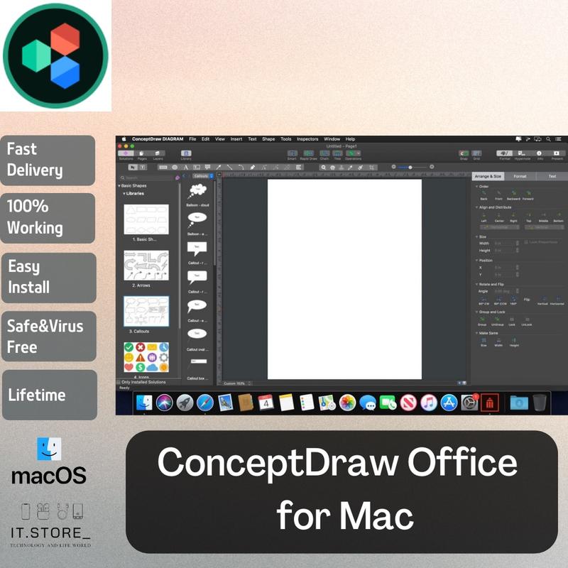 【MAC】ConceptDraw Office 6.0.0.3 For Mac Lifetime for Intel and M1 Chip Apple Silicone MacOs ...