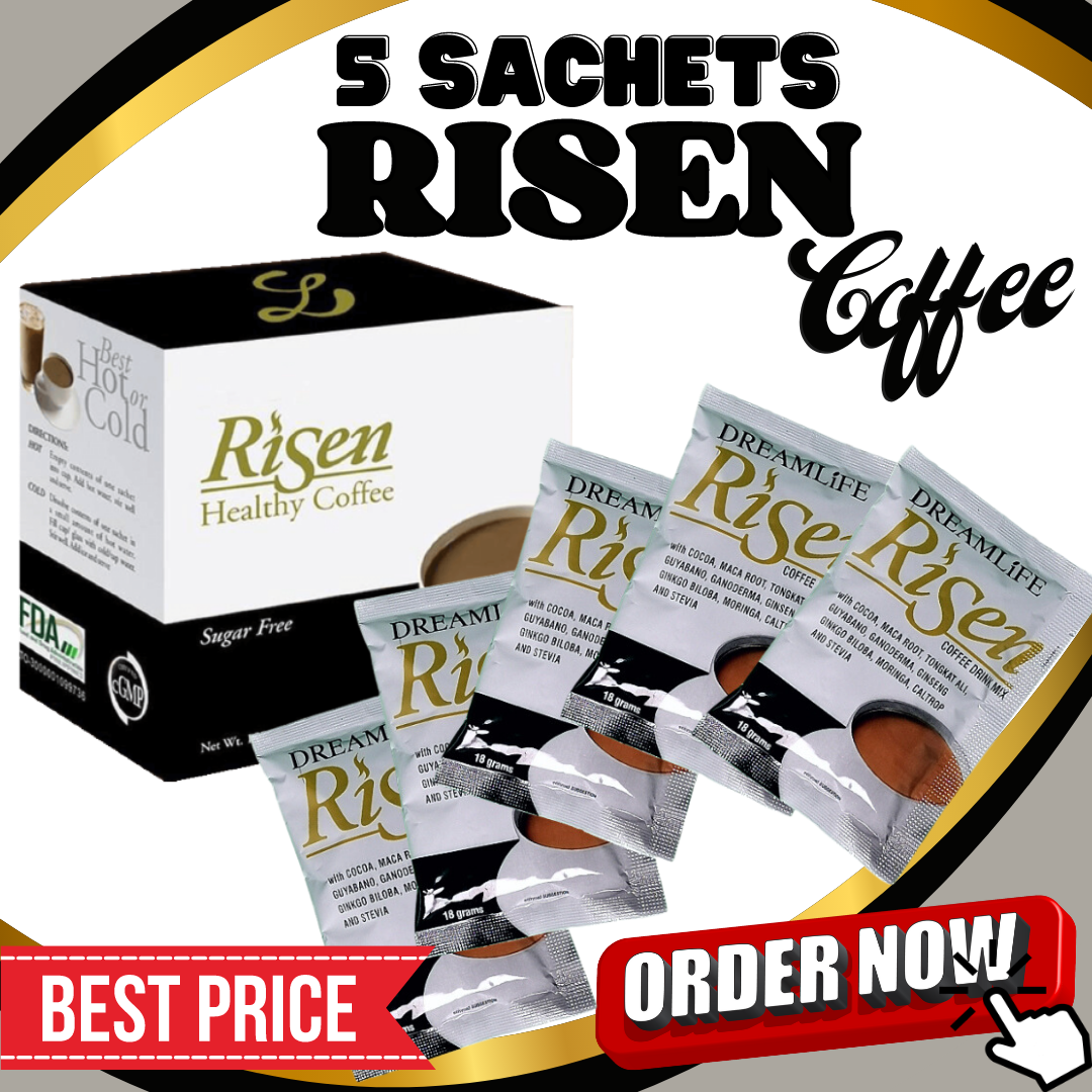5 SACHETS / ORIGINAL / RISEN COFFEE | Lazada PH