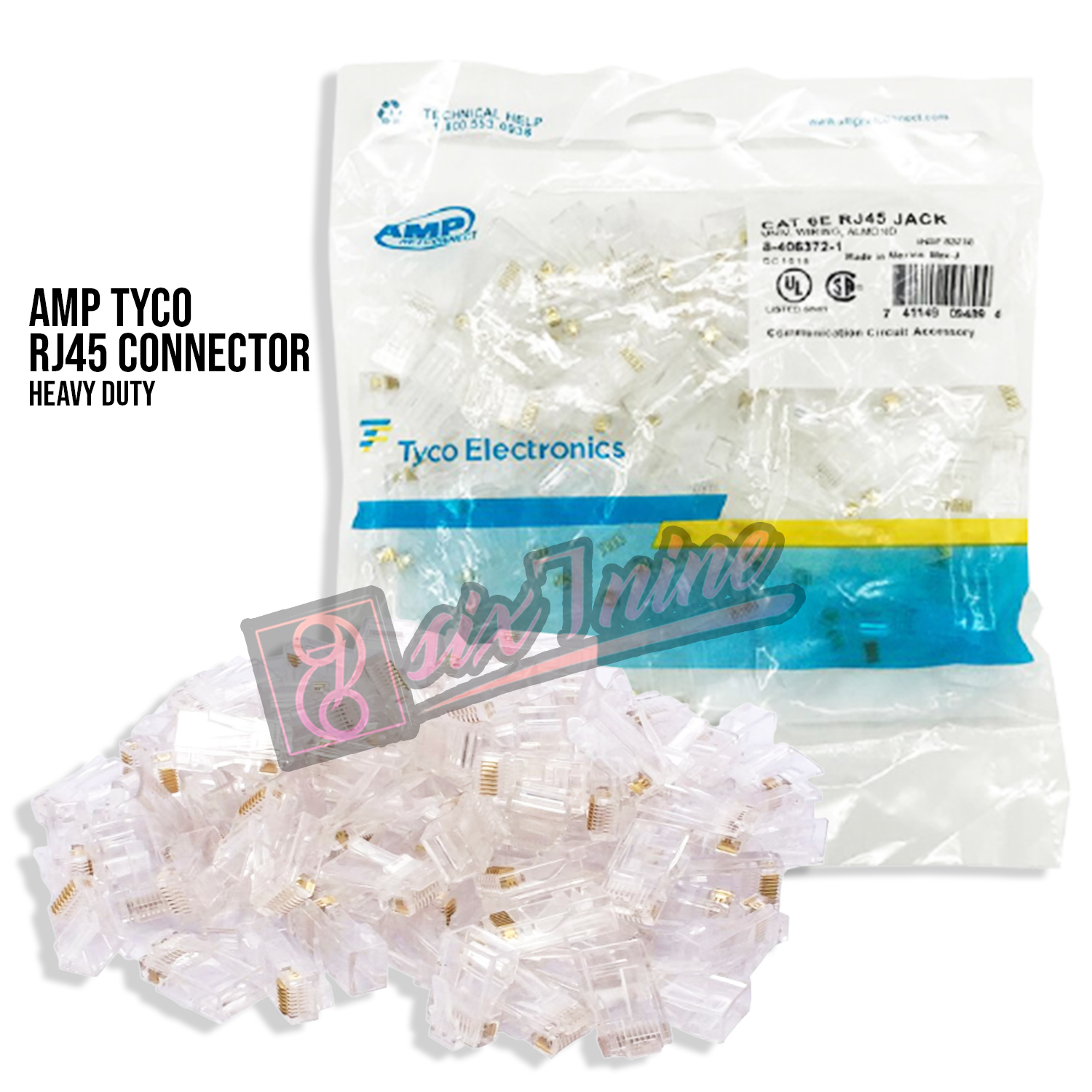 AMP TYCO RJ45 Connector Heavy Duty | Lazada PH