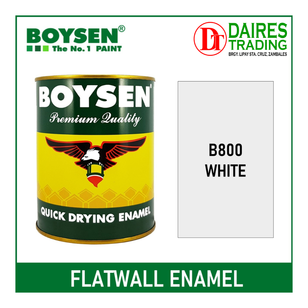 Boysen Flat Wall Enamel White 1 liter | Lazada PH