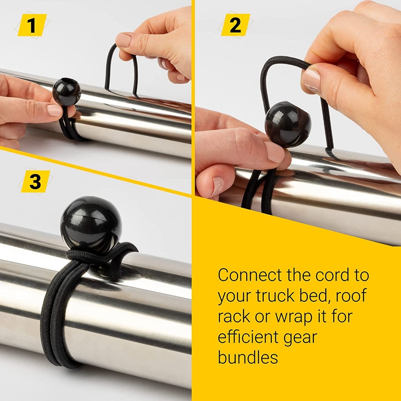 Bungee Cords with Balls, Universal Elastic Ball Ties, Heavy Duty ...