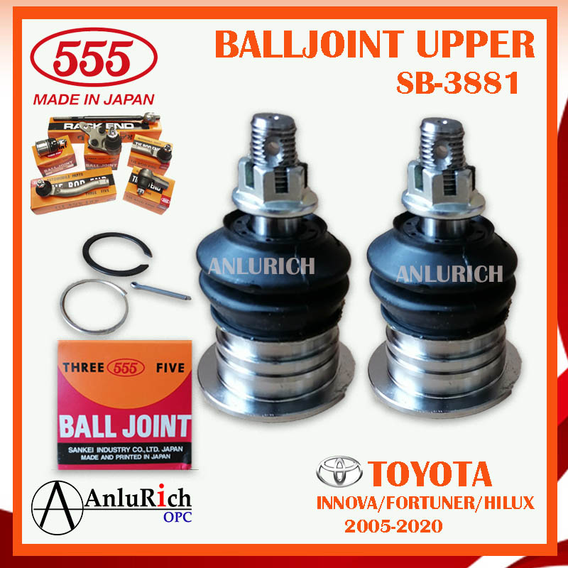BALLJOINT UPPER 555 TOYOTA FORTUNER/INNOVA/HILUX (SET 2PCS) 2005-2020 ...
