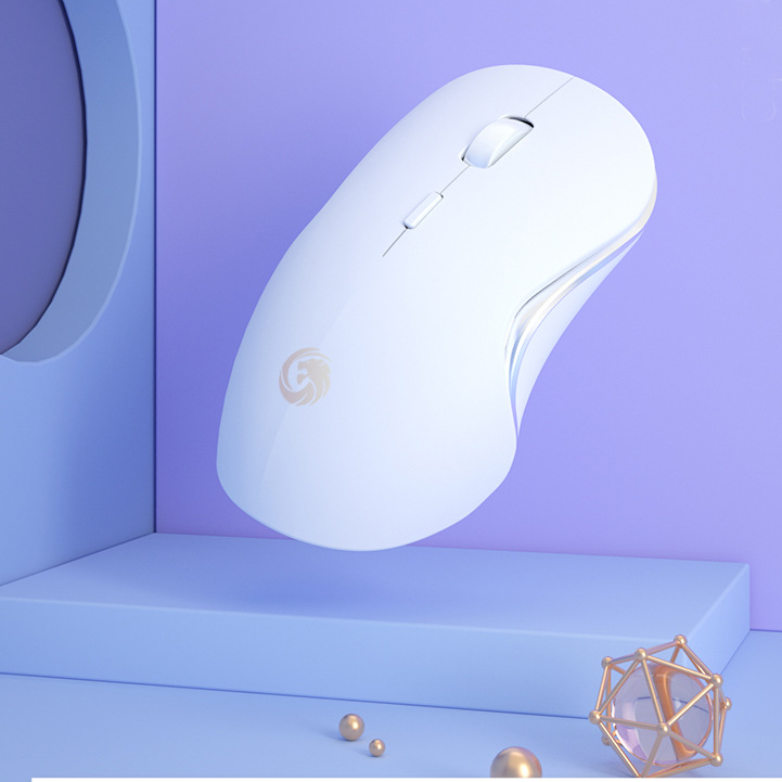 FIREWOLF Silent Wireless Mouse Rechargeable Battery 2.4 GHz with USB ...