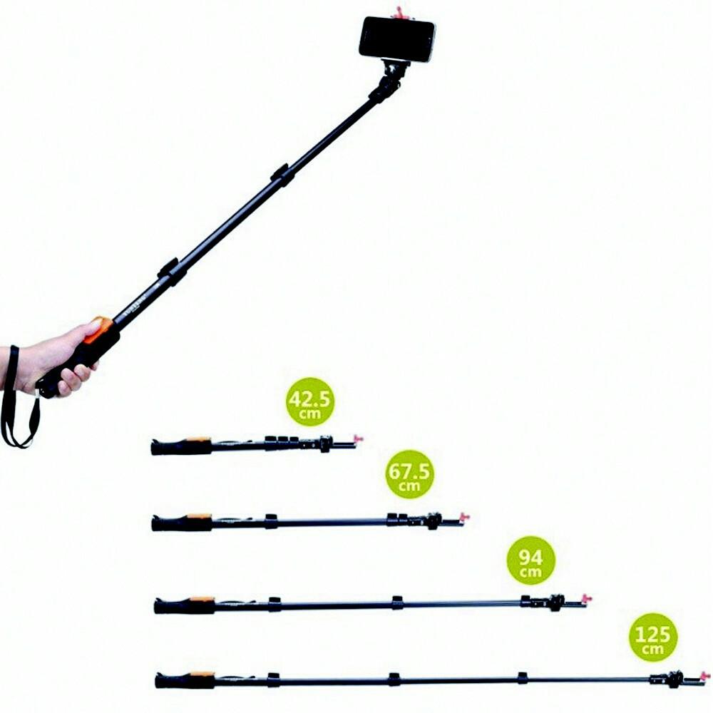UME Yunteng YT-1288 Deluxed Bluetooth Wireless Camera Monopod (Black ...