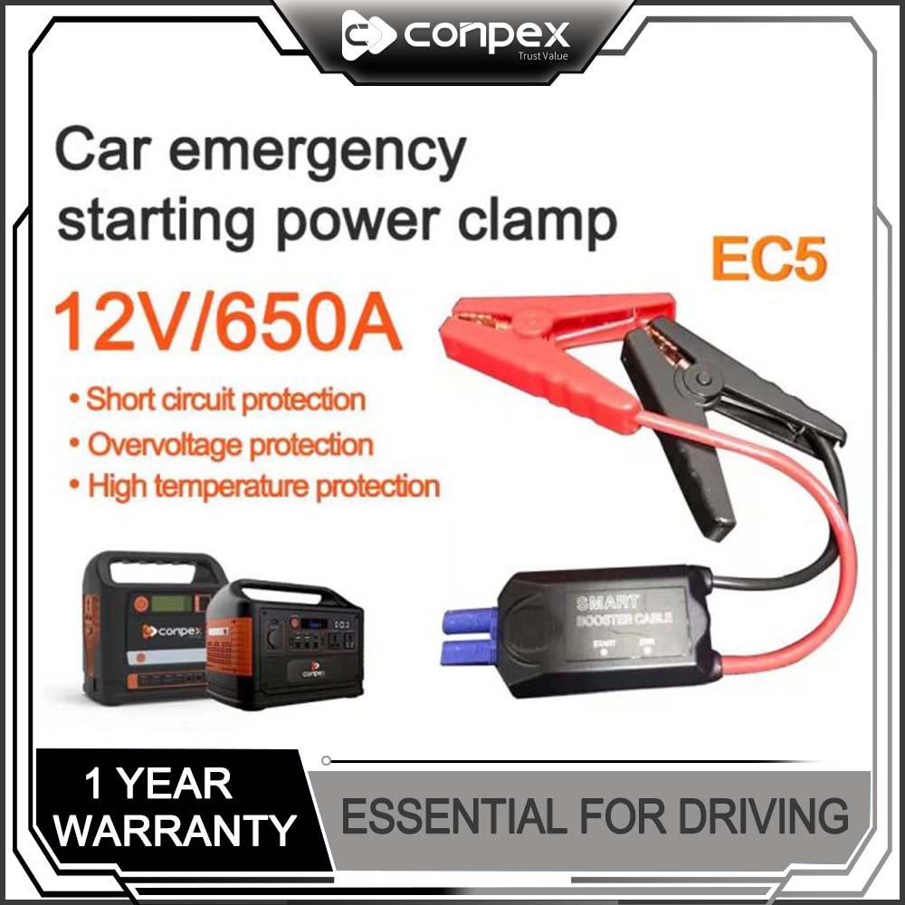 Conpex 1000w 300w Power Station Generator Car Emergency Start Clamp EC5 ...