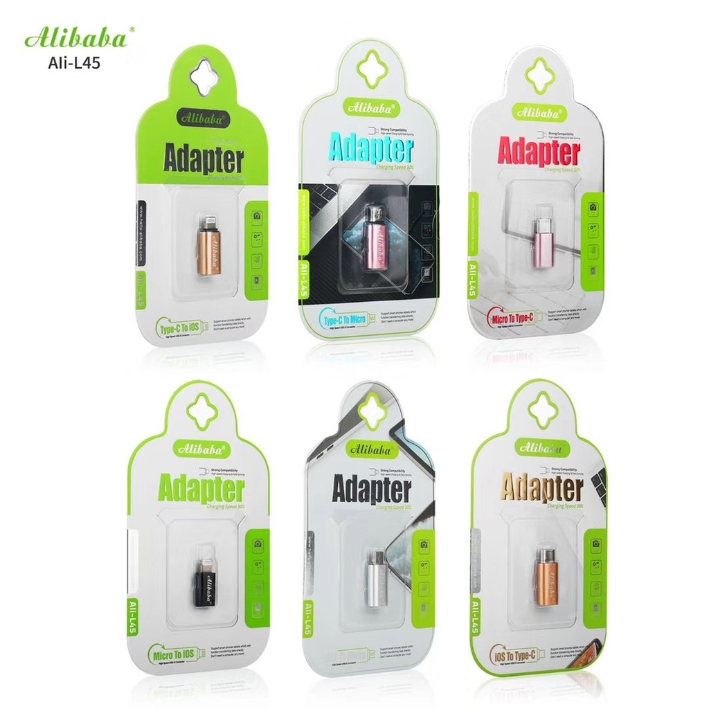 Alibaba Ali-L45 Adapter Type-C To Micro Type-C To iOS iOS To Type-C iOS ...