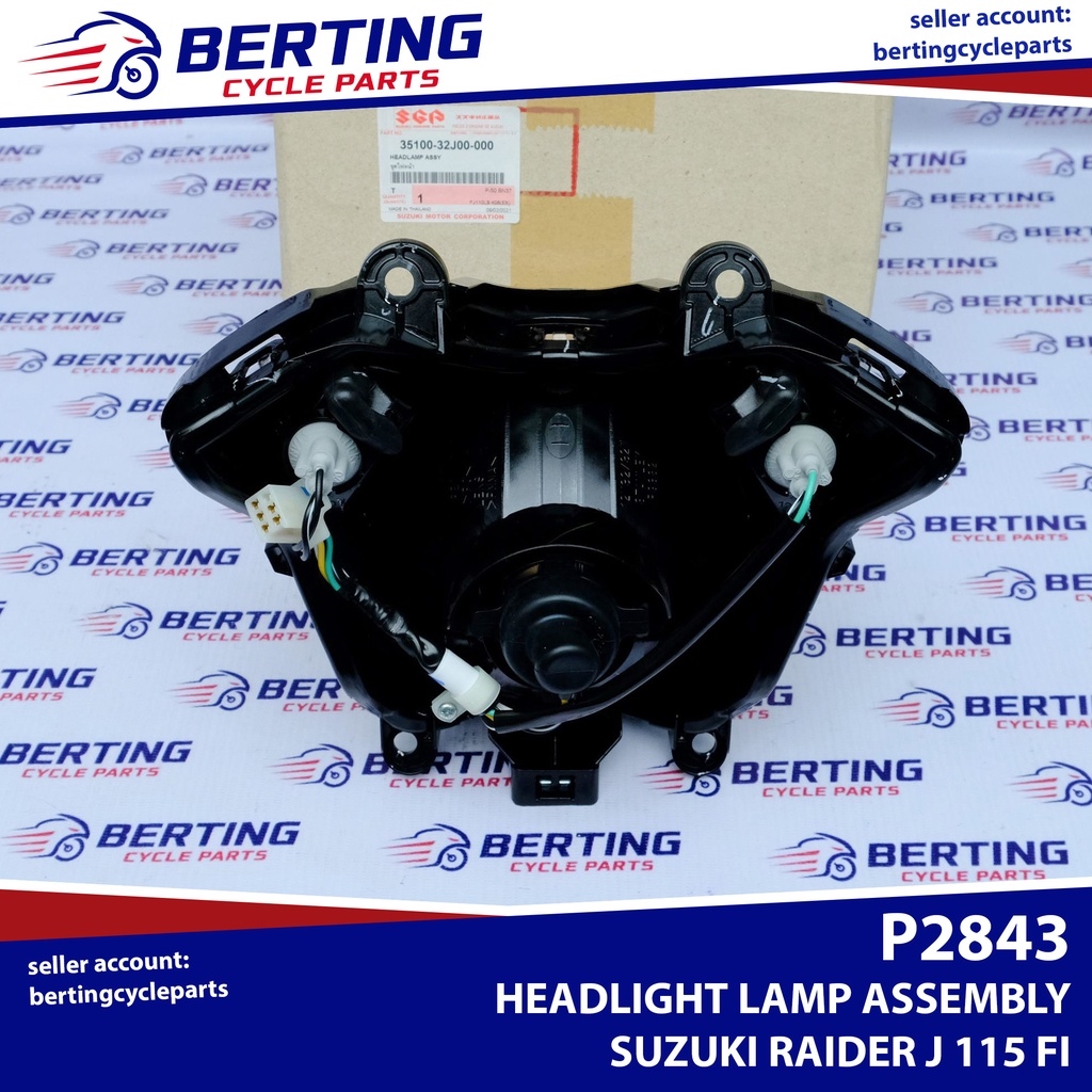 SGP HEADLIGHT ASEMBLY Suzuki Raider J 115 FI Genuine 35100-32J00-000 ...