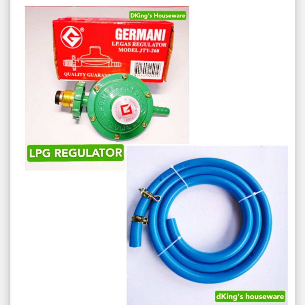 LPG regulator w/1.5m micromatic blue hose free 2pcs clamps Micromatic ...