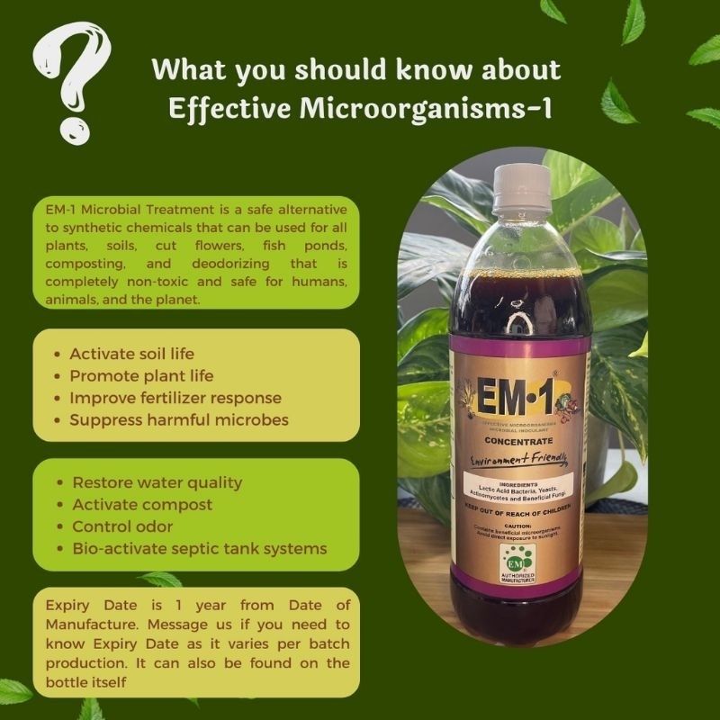 Effective Microorganisms Agri Em•1 Concentrate FPA Reg. No. 1-6LF-060 ...