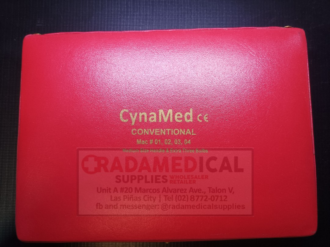 Cynamed USA Laryngoscope Conventional Mac 4 Blades 1 Handle 3 Bulbs ...