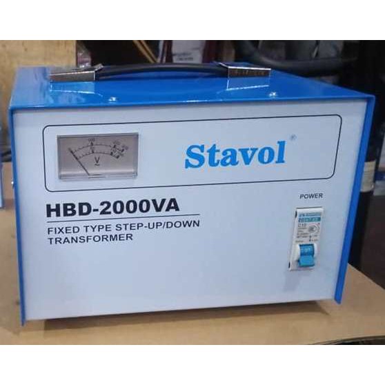 Stavol Transformer Fixed Type Step-Up/Step-Down 110V/220V 1000 Watts ...