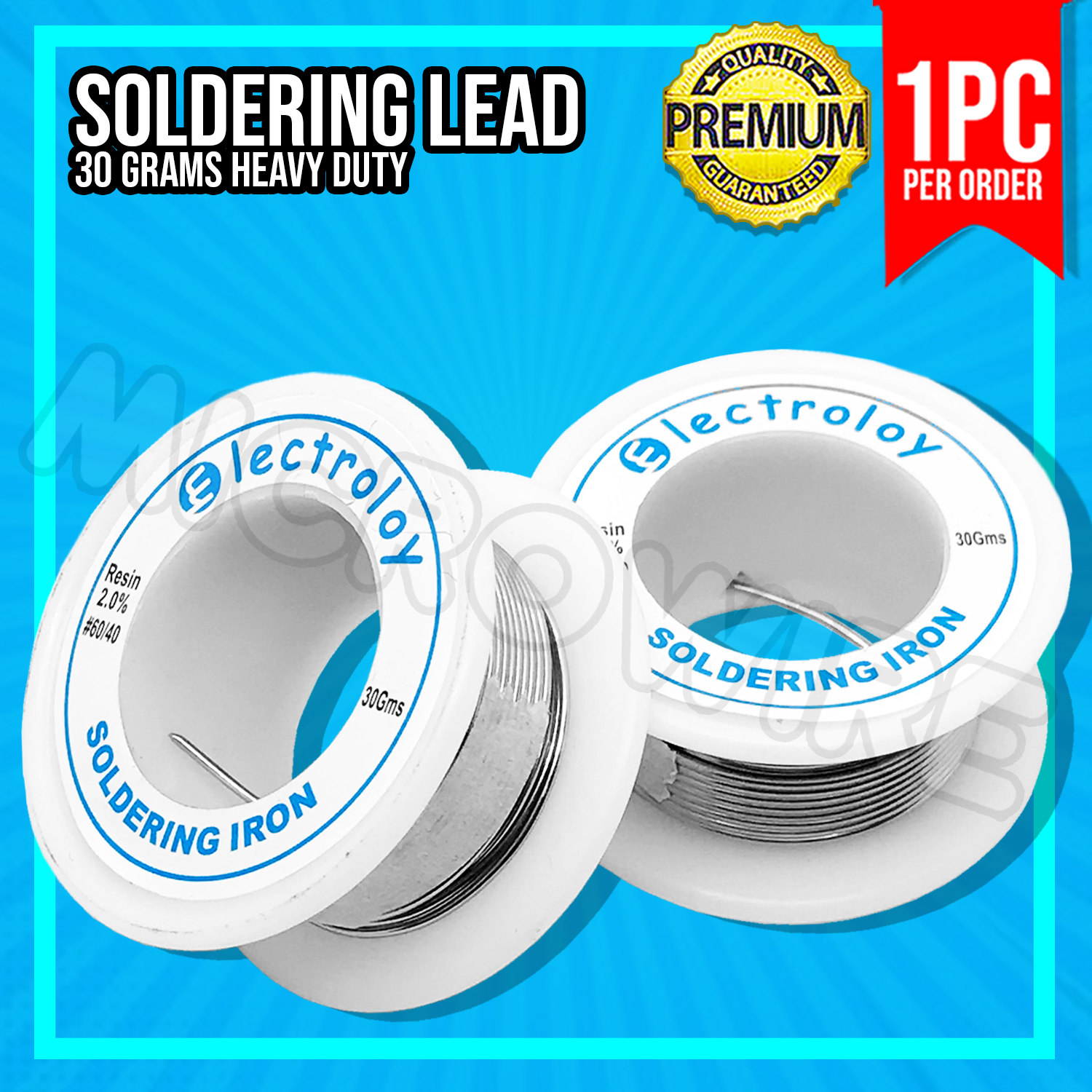 ELECTROLOY Soldering Lead 1 Roll 30 Grams Approx: 4.5 Meters Long 0.8mm ...