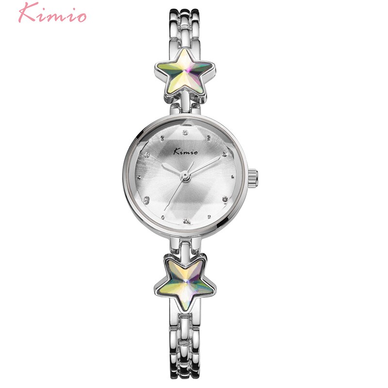 KIMIO Brand Women Star Bracelet Watches Fashion Lady Rose Gold Plated ...