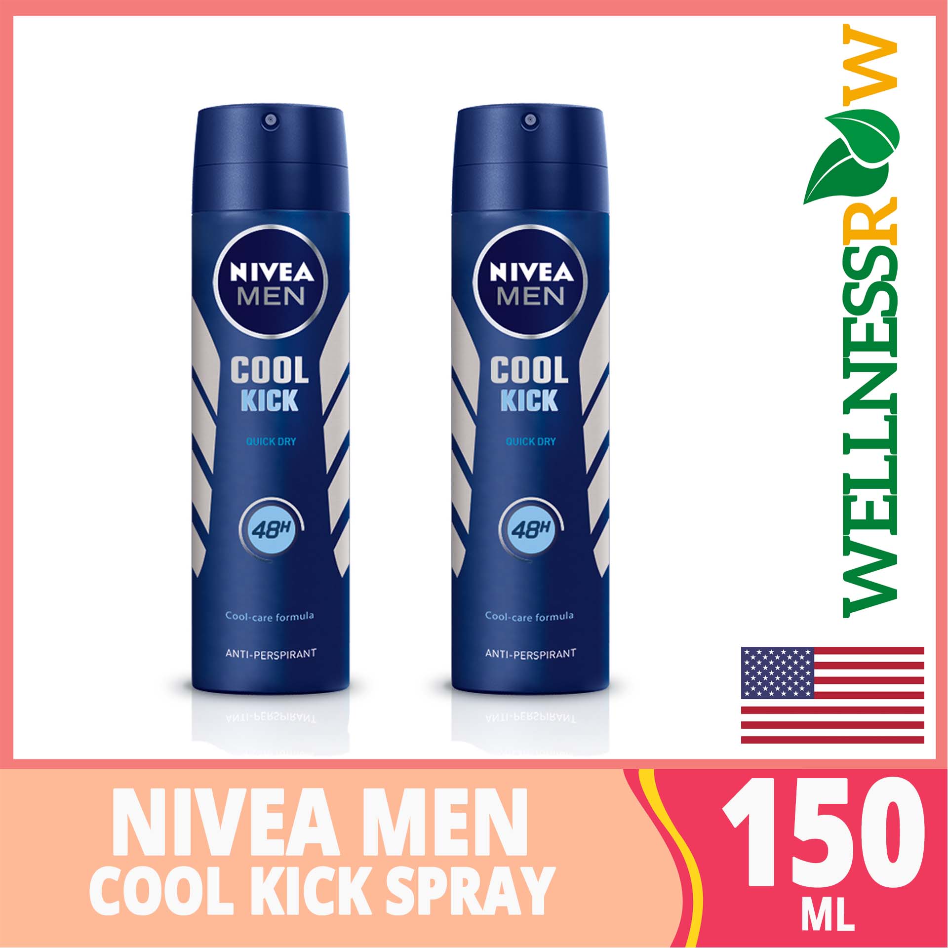 BUY 1 TAKE 1 NIVEA Cool Kick Spray 150ml | Lazada PH