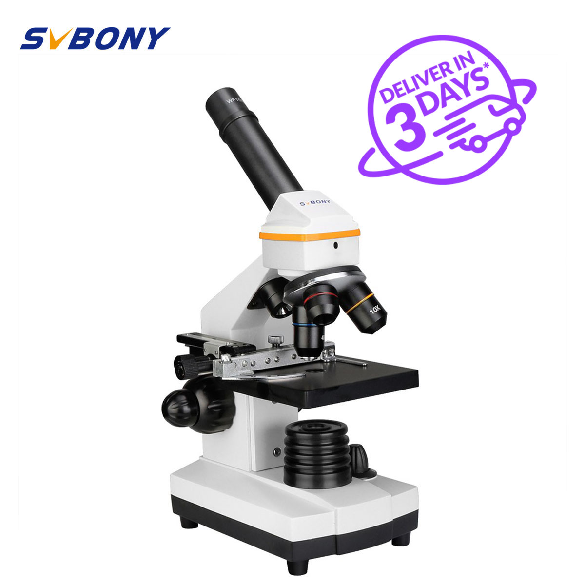 SVBONY SV601 Compound Monocular Microscope, Microscope for Kids ...