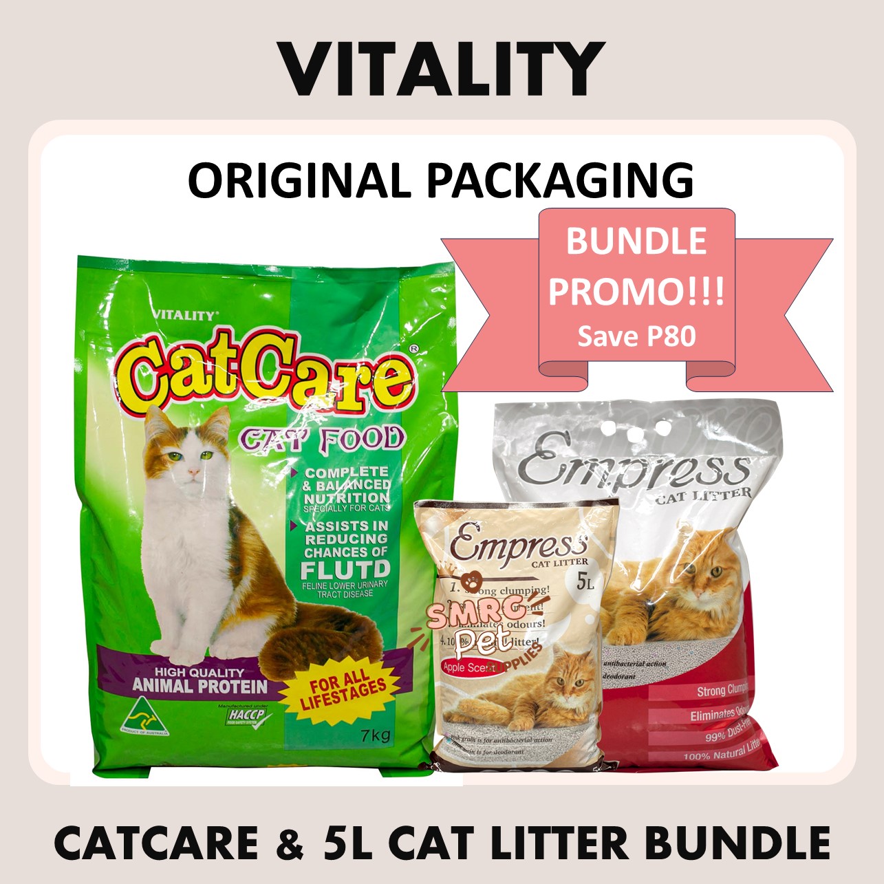 Vitality Cat Care Dry Cat Food For All Life Stages 7kg Original Packaging/1kg Repacked | Lazada PH
