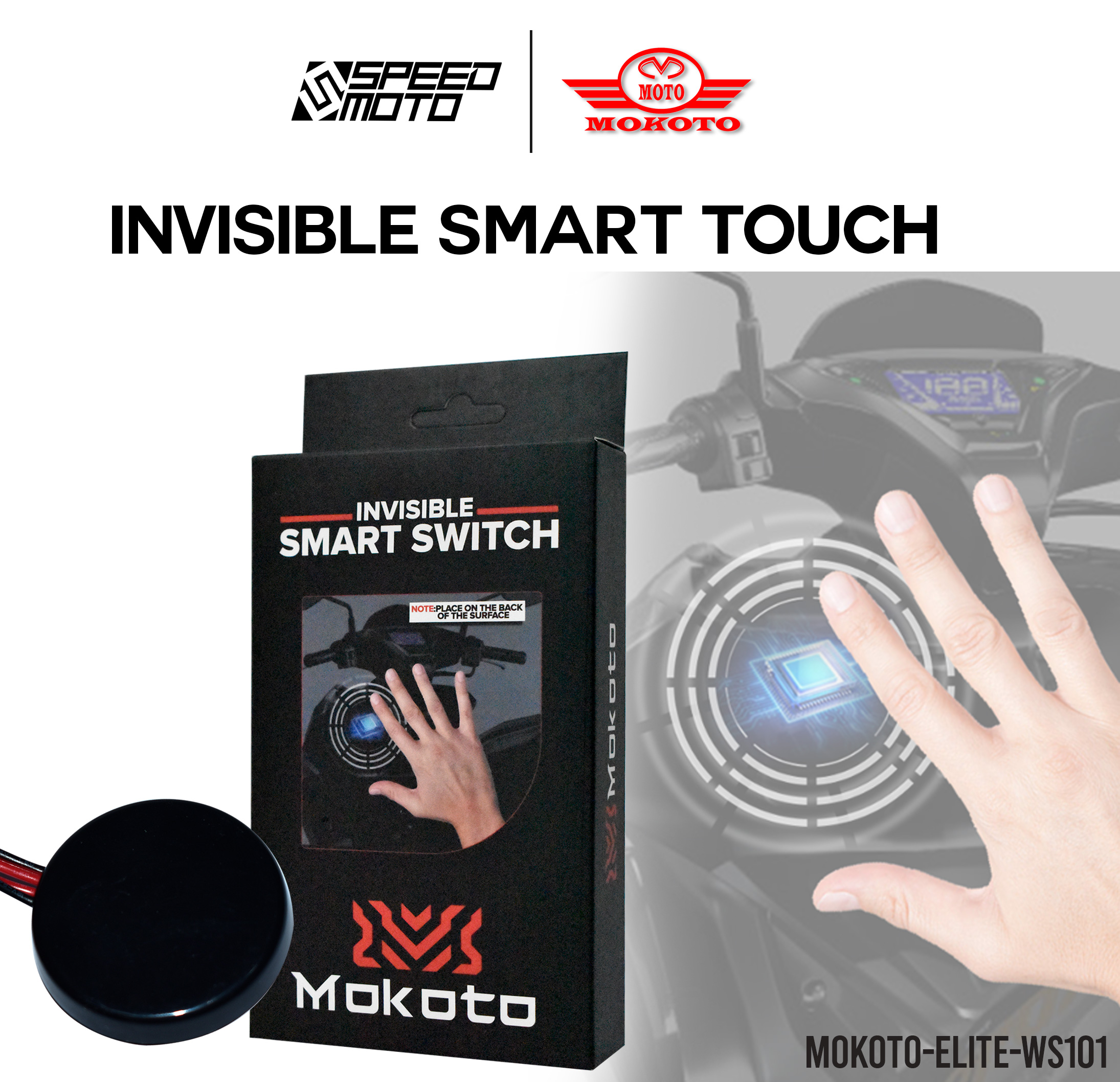 MOKOTO INVISIBLE SMART SWITCH ELITE WS101 SMART SENSITIVITY TOUCH ...