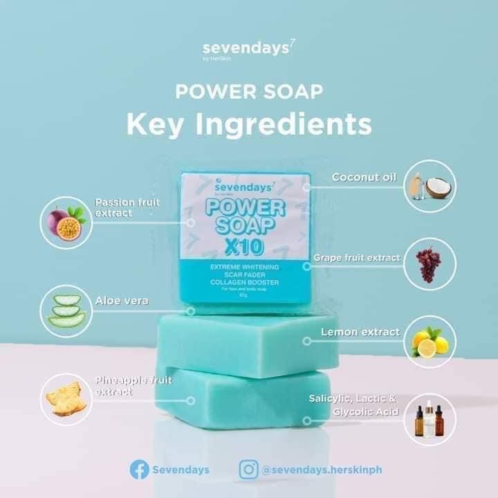 Her Skin Seven Days Power Soap x10 | 70 grams | Lazada PH