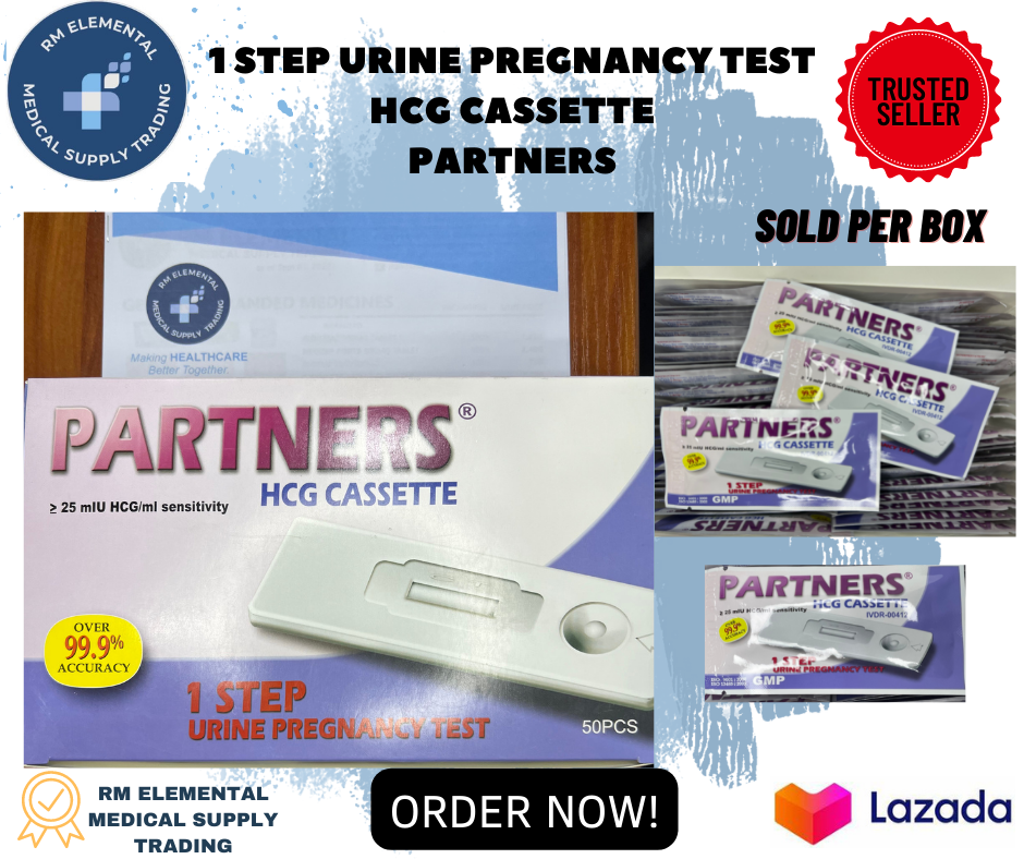 1 Step Urine Pregnancy Test Partners Sold per box (50pcs) | Lazada PH