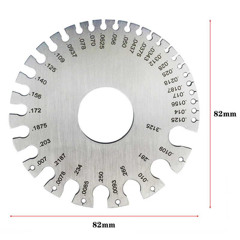 0-36 Round AWG SWG Wire Thickness Ruler Gauge Diameter Measurer Tool ...