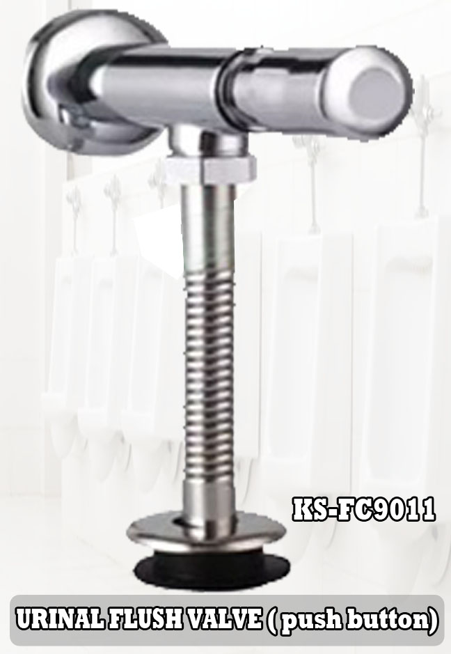 High Quality Toilet Brass Push Button Urinal Flush Valve With Polished ...