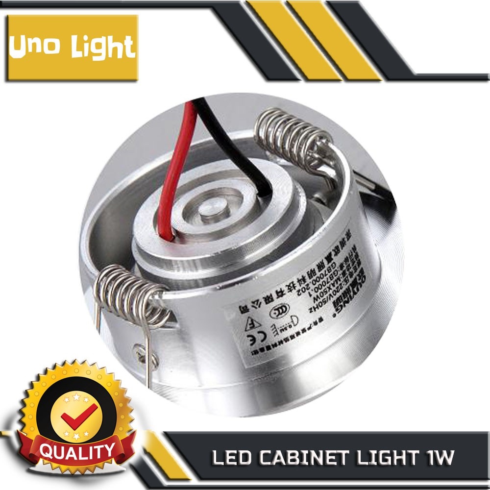 LED cabinet light silver 1w downlight 220v recess type pin light spot ...