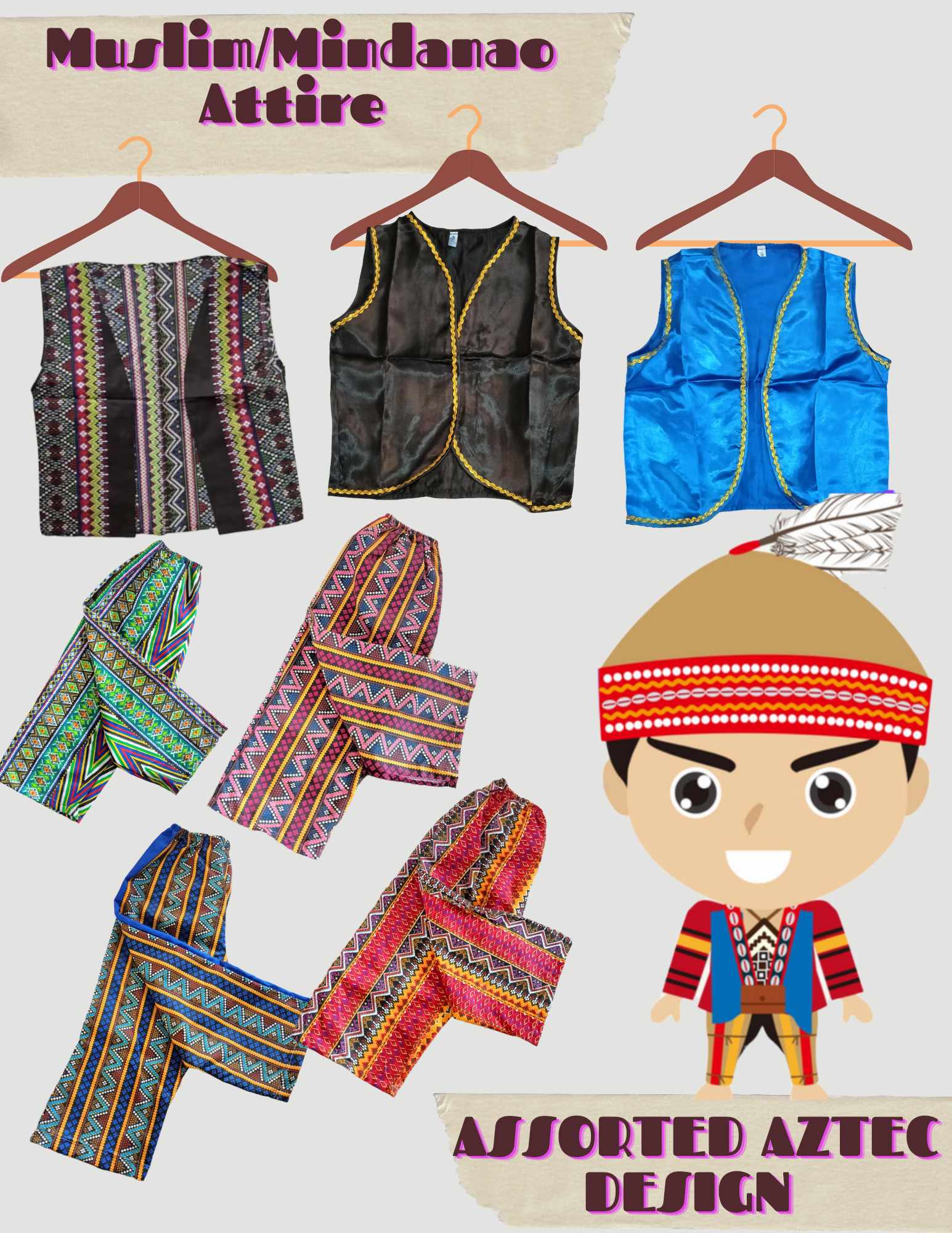 L.CO'S Filipiniana Muslim Mindanao Costume/ Kasuotang Filipino/MUSLIM ...