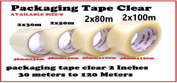 1 Roll Little Town Packaging Tape Clear 48mm 2 Inches 30Meters to ...
