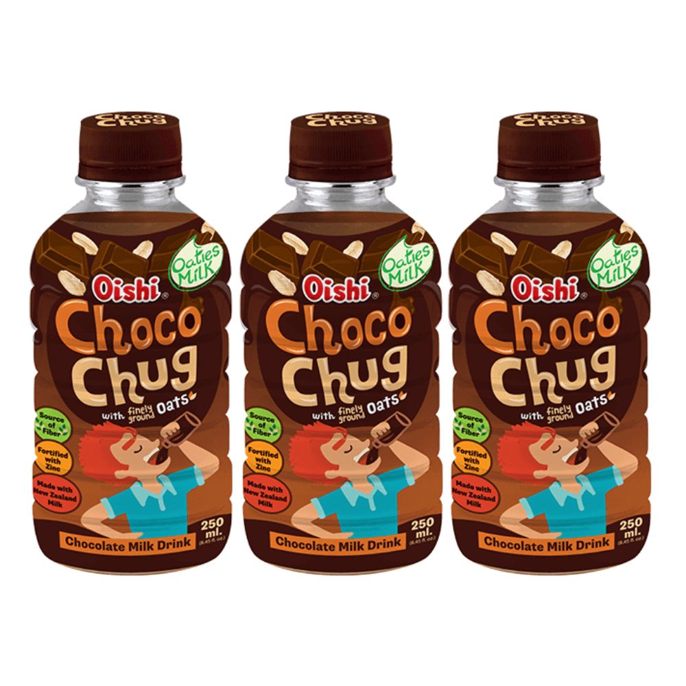 Oishi Choco Chug Chocolate Milk Drink In Bottle 250Ml - Pack of 3 ...
