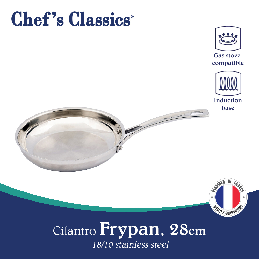 99 ONLY Chef's Classics Cilantro Stainless Steel Frypan, 28cm | Lazada PH