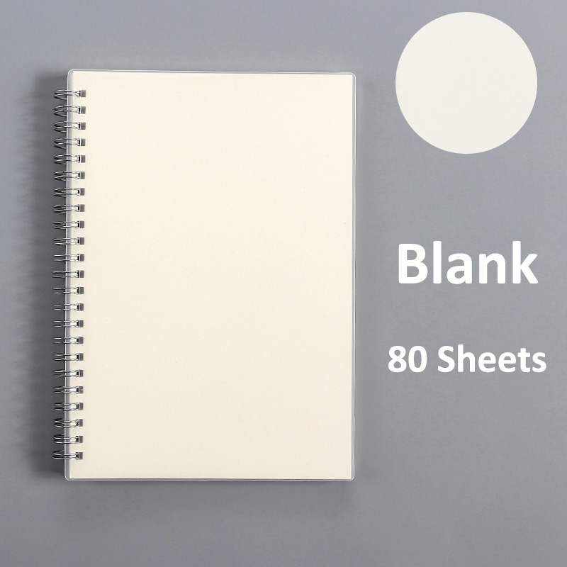 Coil Notebook A5 B5 Grid Blank Line Dot Loose Leaf Coil Notebook Line Notebook 80 Sheets 1pcs