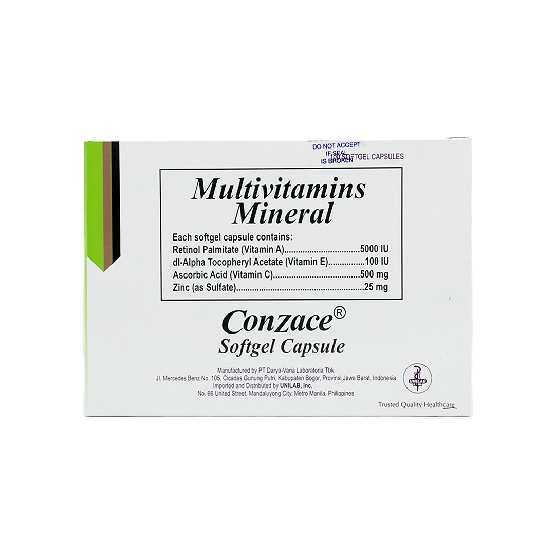 Conzace 10 Tablets multivitamins | Lazada PH