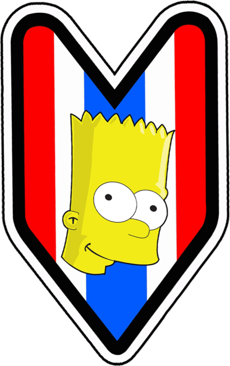 Bart Simpson Motorcycle Stickers | Reviewmotors.co