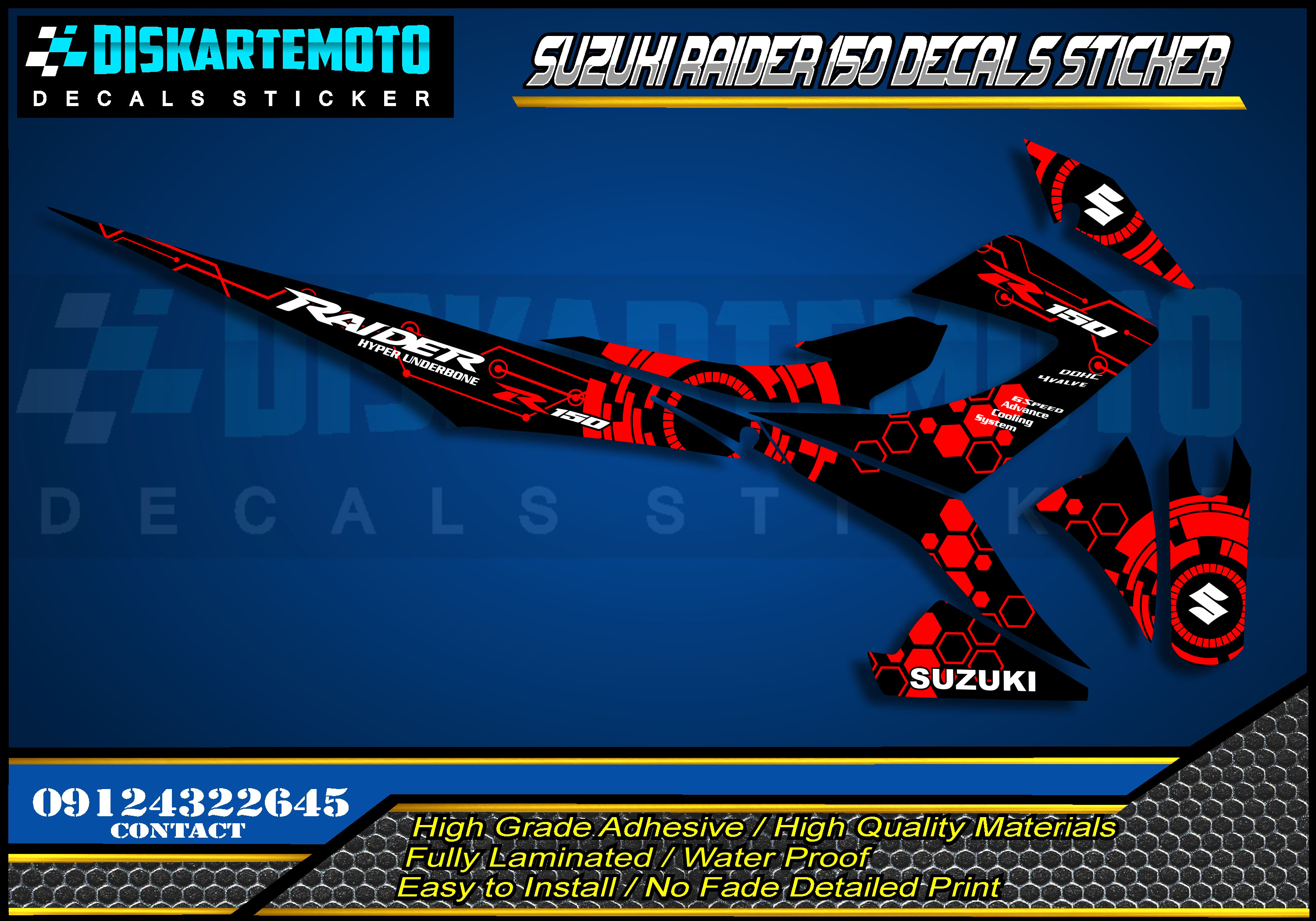 Suzuki Raider 150 Decals sticker | Lazada PH