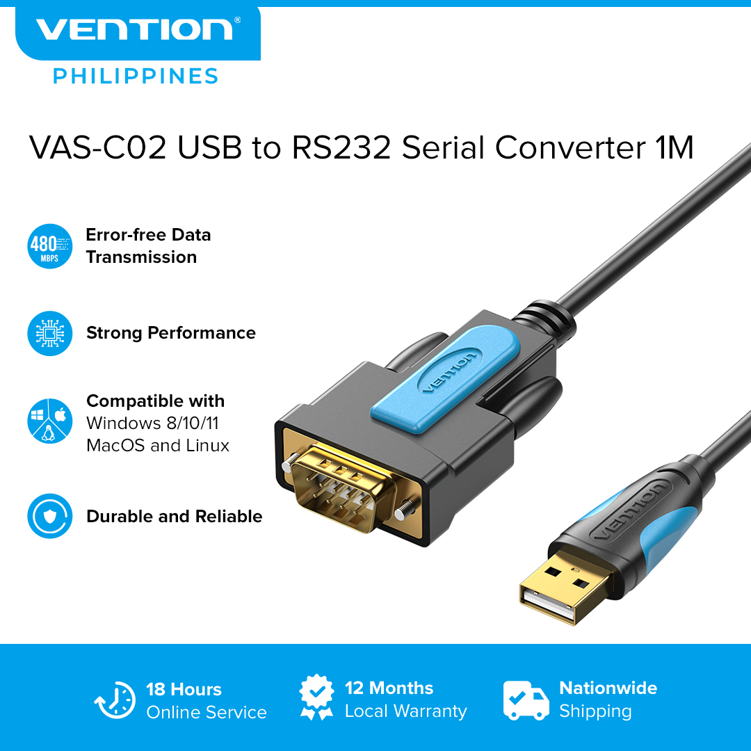 Vention USB to RS232 Serial Converter Compatible with Windows 8/8.1/10 ...
