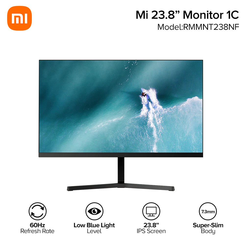 XIAOMI Mi 23.8" Desktop Monitor 1C 1080P Ultra Slim Low Blue Light ...
