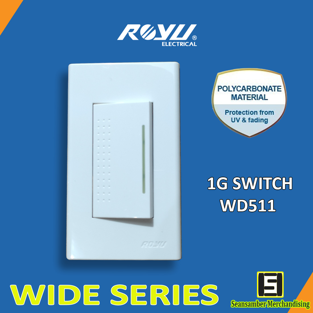 ROYU Wide Series 1-Way Switch with Reflector Set | Lazada PH