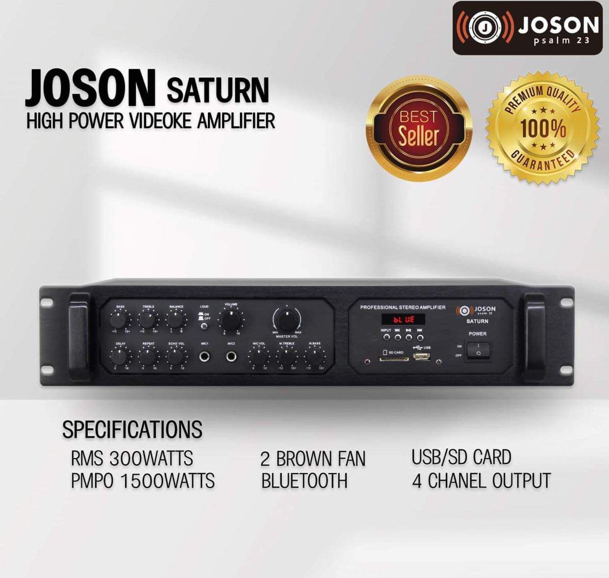 JOSON SATURN Professional Digital Power Amplifier 1500W PMPO USB+SD/MMC ...