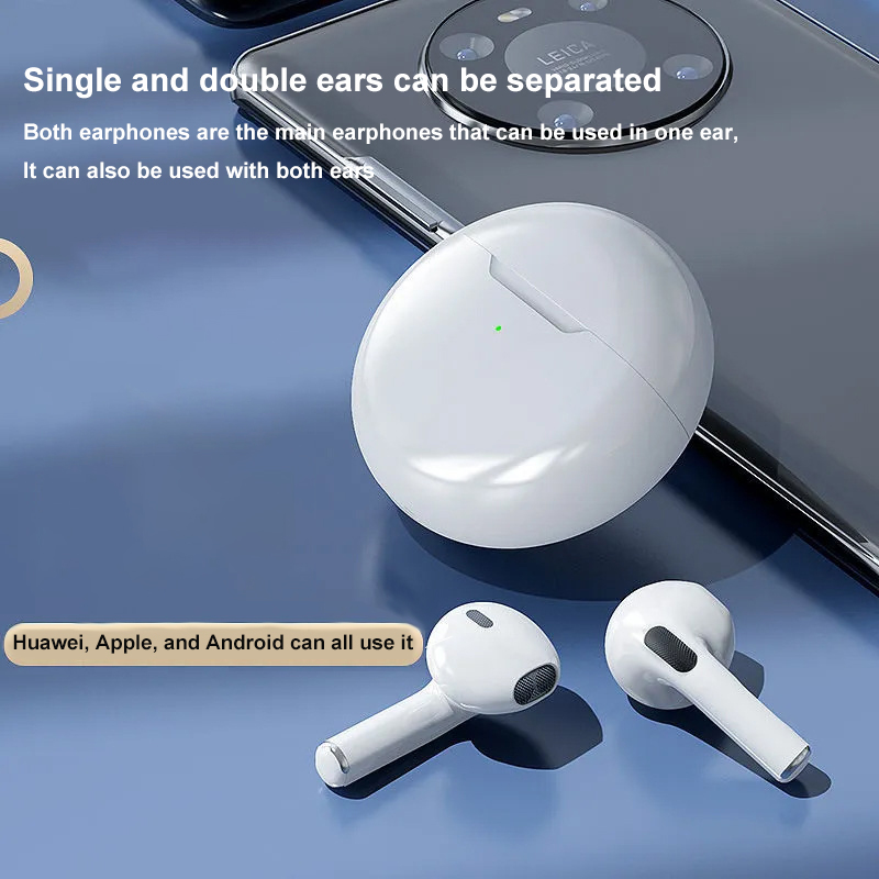 Pro6 Tws Bluetooth Earbuds Wireless Bluetooth Earphone Touch Control 9d ...