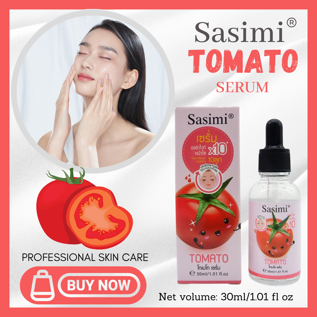 HIGH QUALITY SASIMI TOMATO SERUM SKIN WHITENING PROFESSIONAL SKIN CARE 30ML PORE AND ACNE ...