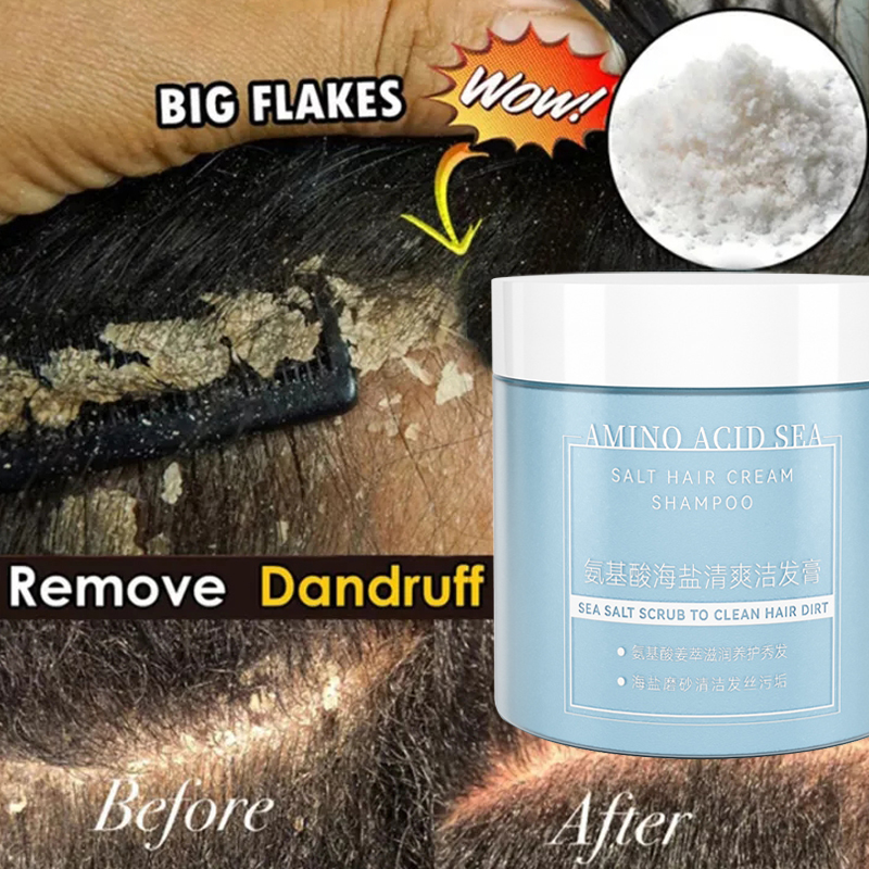 CCA Sea Salt Shampoo Anti-Dandruff Refreshing Oil Control Deep Scalp ...