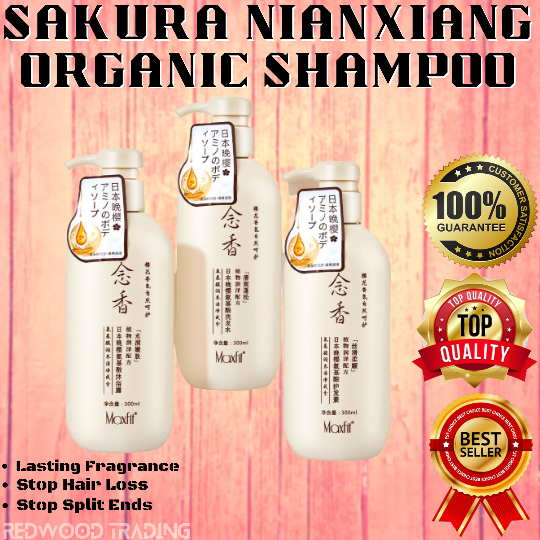NEW TREND ORIGINAL Japan Evening Sakura Nianxiang Organic Shampoo Thick ...