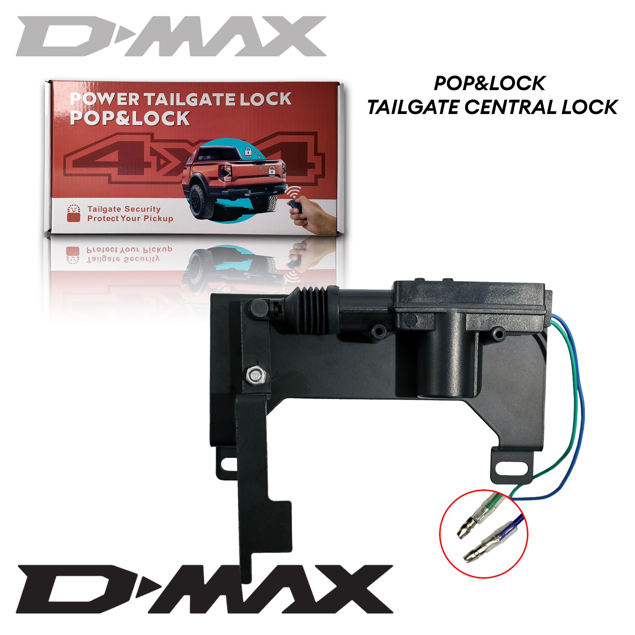 POP&LOCK TAILGATE CENTRAL LOCK SECURITY POWER TAIL GATE LOCK DMAX ...