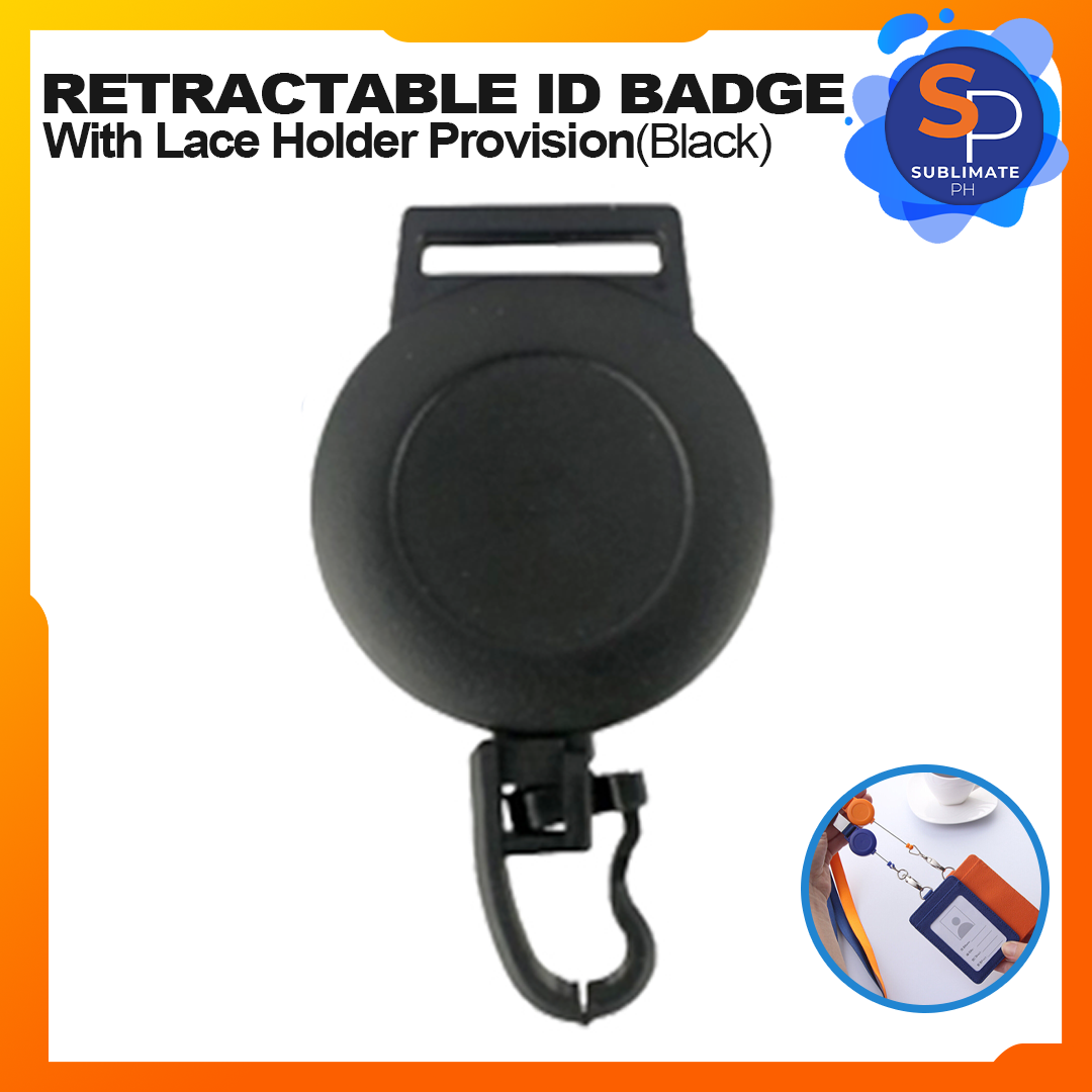 Heavy Duty Retractable ID Badge Holder with Lace Holder Privision for ...