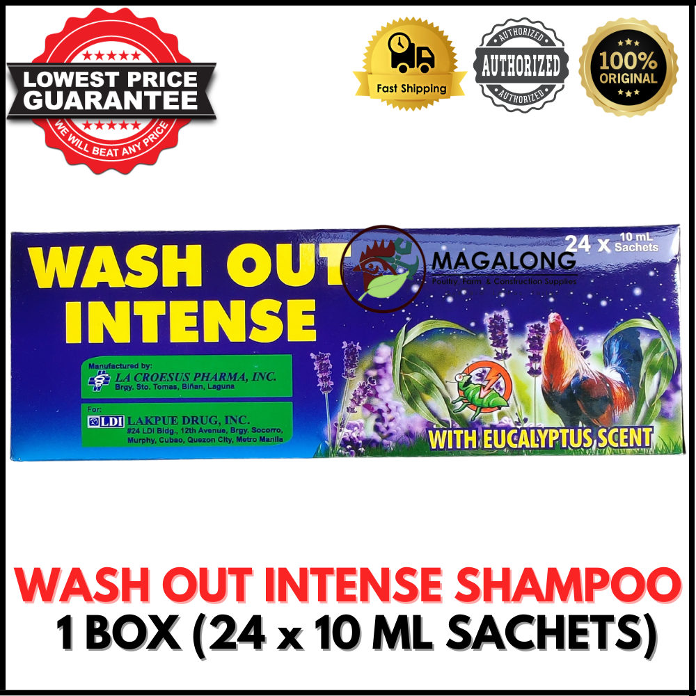 WASH OUT INTENSE SHAMPOO - 1 BOX (24 X 10 ML SACHETS) - LDI ...