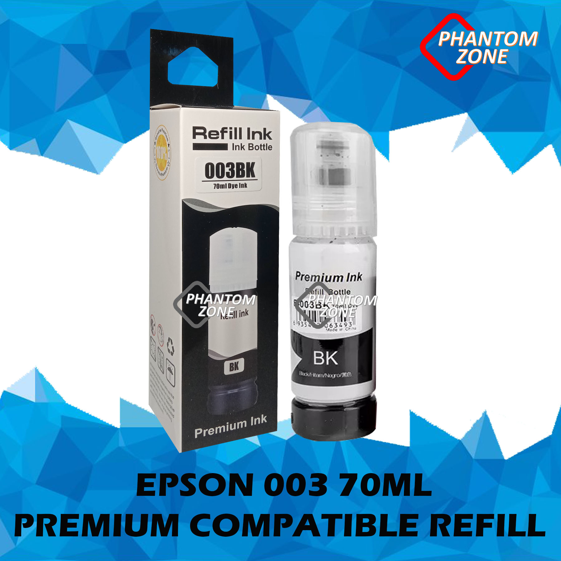 EPSON 003 Refill Ink Compatible ink for L3210 L1110 L3110 L3120 L3150 ...