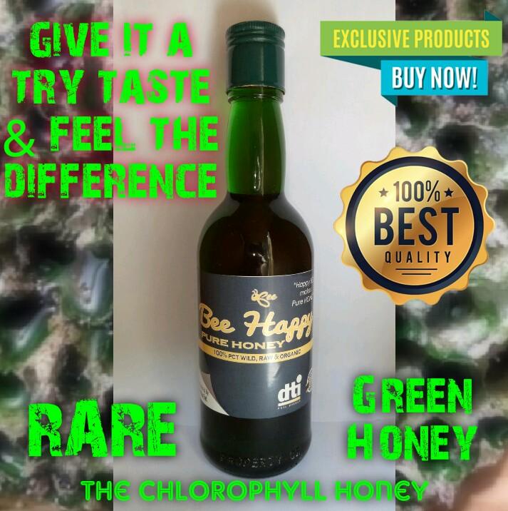 100% Pure Wild Green Honey Raw Organic Rare 375ml Bee Happy | Lazada PH