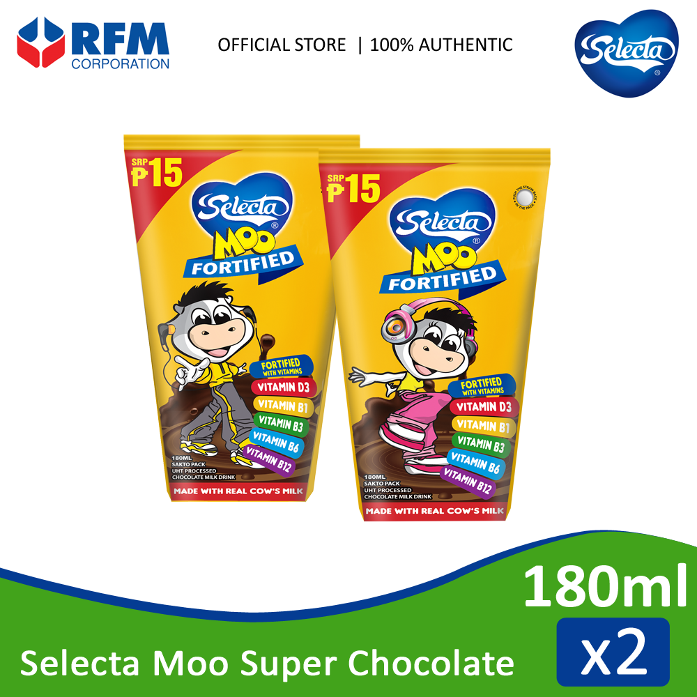 Selecta Moo Super Chocolate 180mL - Set of 2s | Lazada PH