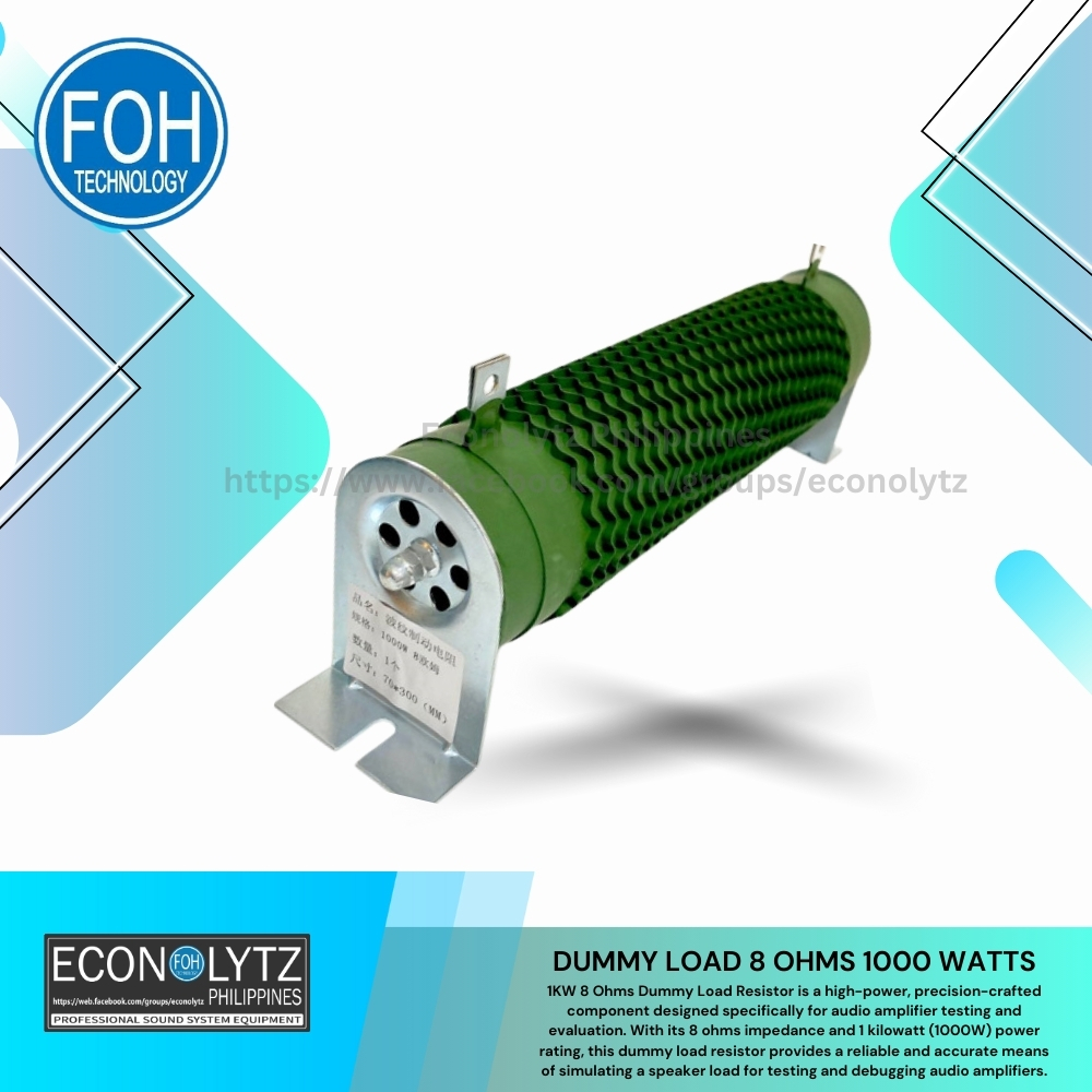 1PC DUMMY LOAD 8 OHMS 1000 WATTS LOAD RESISTOR IS A HIGH POWER DESIGN ...