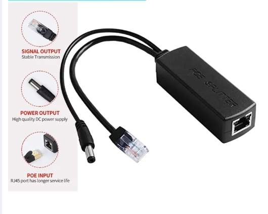 Active PoE Splitter Power Over Ethernet 48V To 12V Active Isolated Poe ...